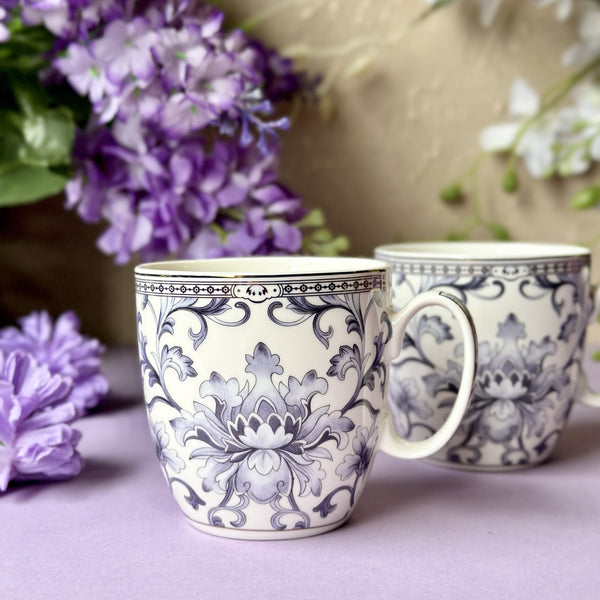 Royal Blue Mug Set (Capacity 200 ML, Set of 6) – Vigneto